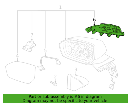 ⭐GENUINE⭐ Outside Mirror Signal Lamp LEFT for 20-24 Hyundai Palisade ...