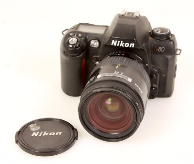 Nikon N80 w/ 28-84mm 3.5-4.5 Nikkor AF Lens w/ Front Cap TESTED | eBay