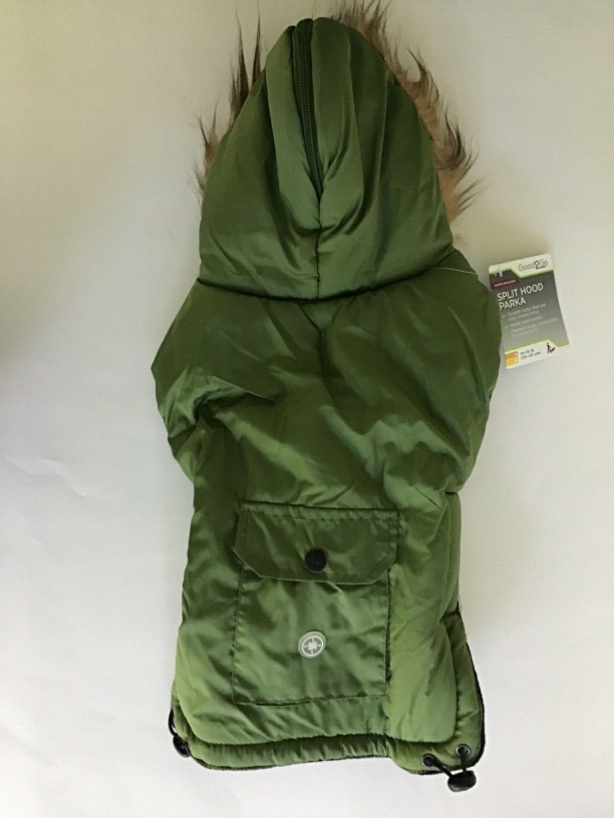Good2Go Split Hood Parka Dog Jacket Coat Water Resistant | eBay