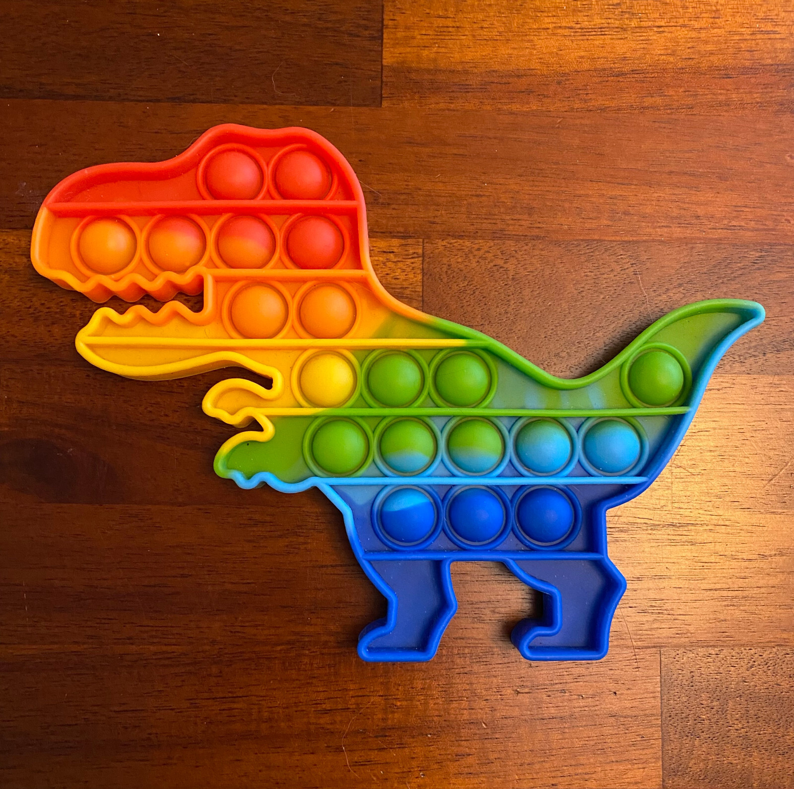 Dinosaur popit fidget toy Rainbow Silicone Sensory Fidget Toy Pop ...