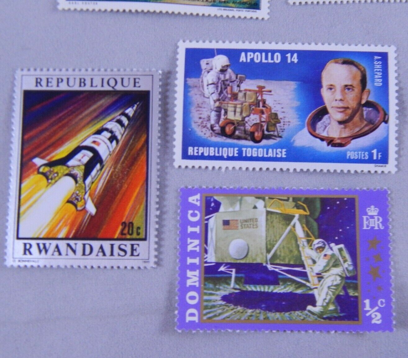 Tributes to American Space Accomplishments World of Stamps Vintage NASA ...