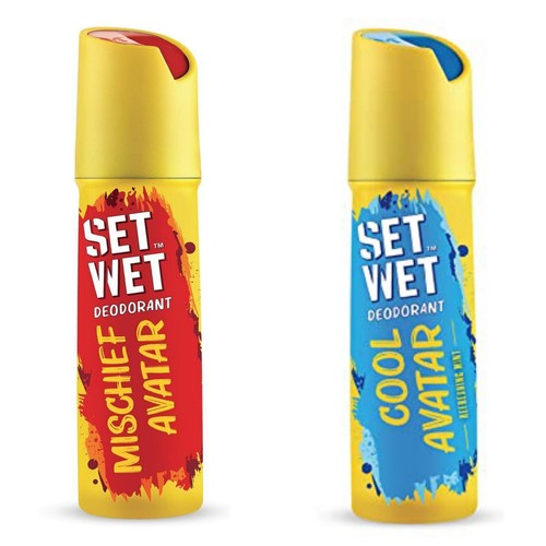 Set Wet Déodorant Spray Parfum Mischief Et Cool Avatar pour Hommes ...