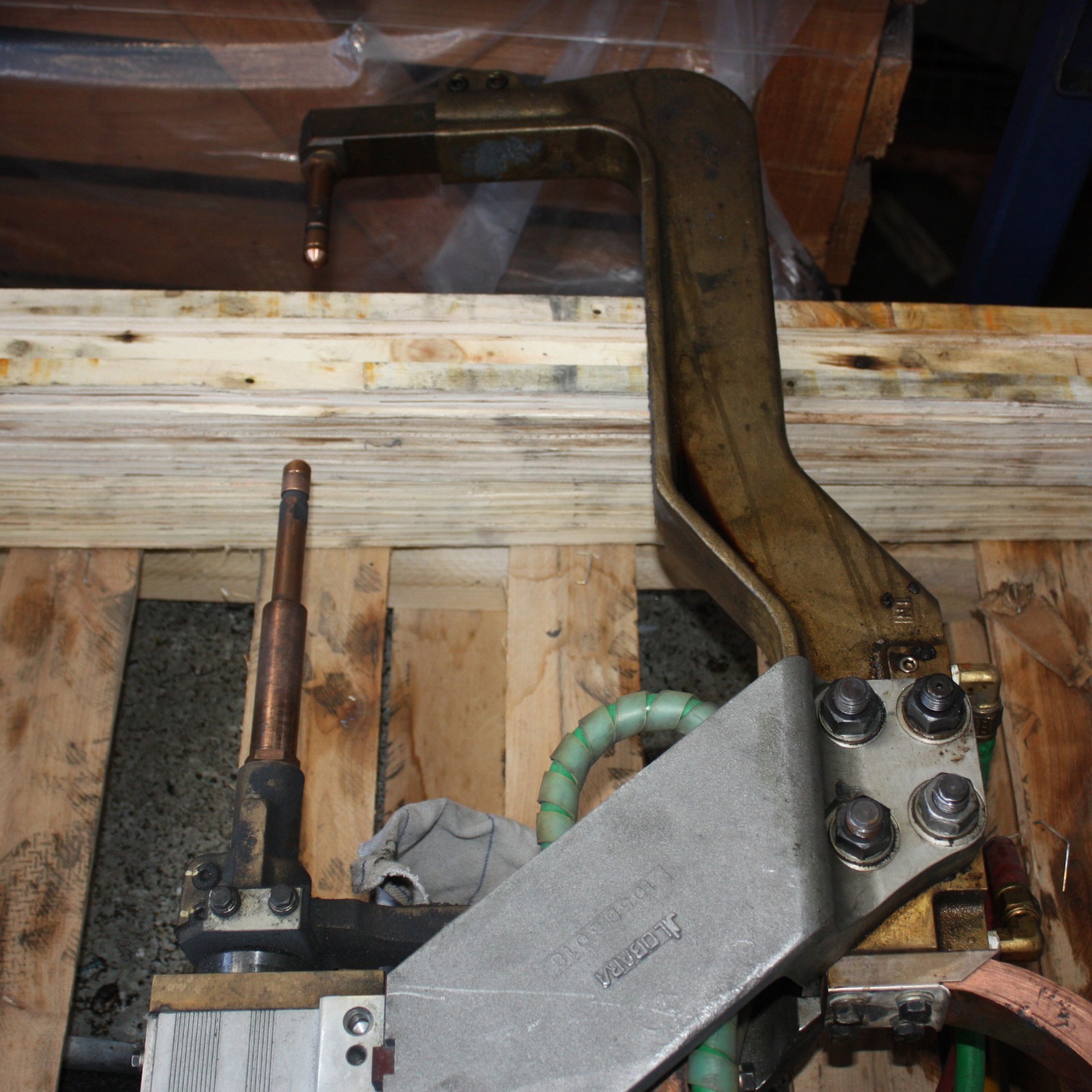 Obara Corp 110kVA J5D06493 SRTC-4892 Servo Spot weld gun with Nitta ...