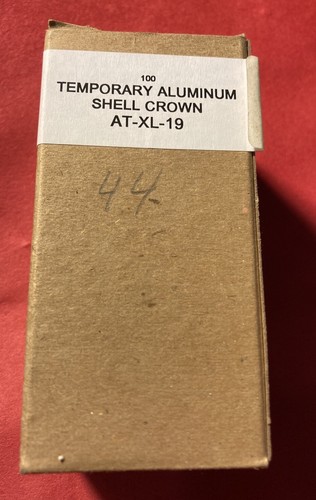 Dental Aluminum Shell Temporary Crowns (44 pcs) Size 19 SOFT | eBay