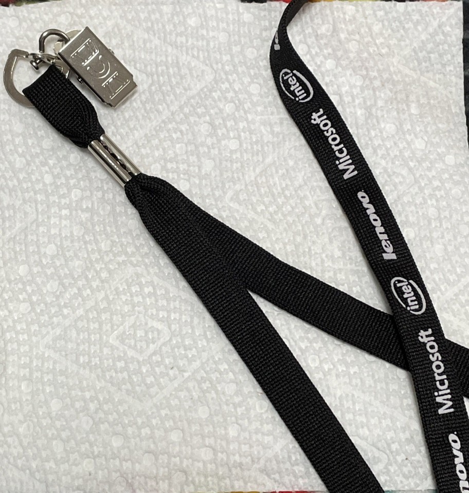 LENOVO MICROSOFT INTEL LANYARD ID BADGE HOLDER /RARE | eBay
