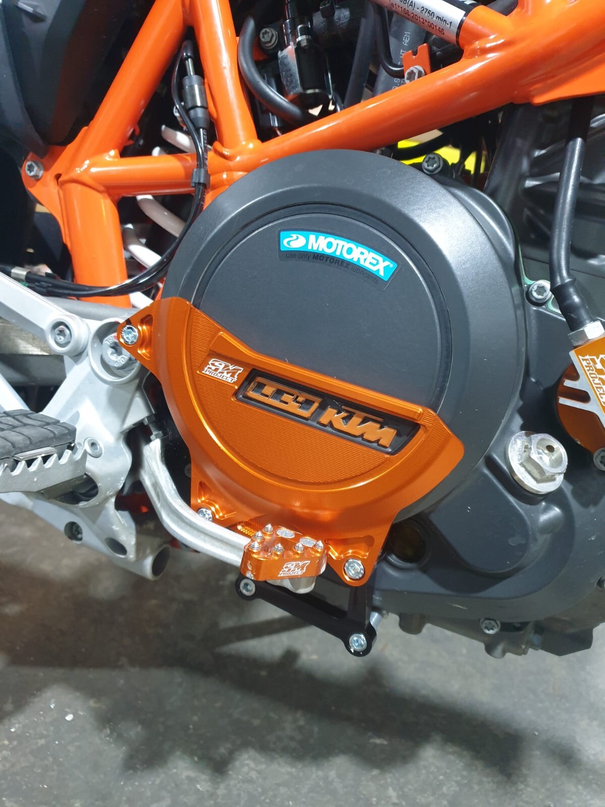 SM Project Clutch Cover Protection CNC Orange KTM SMC 690 2008-2023 | eBay