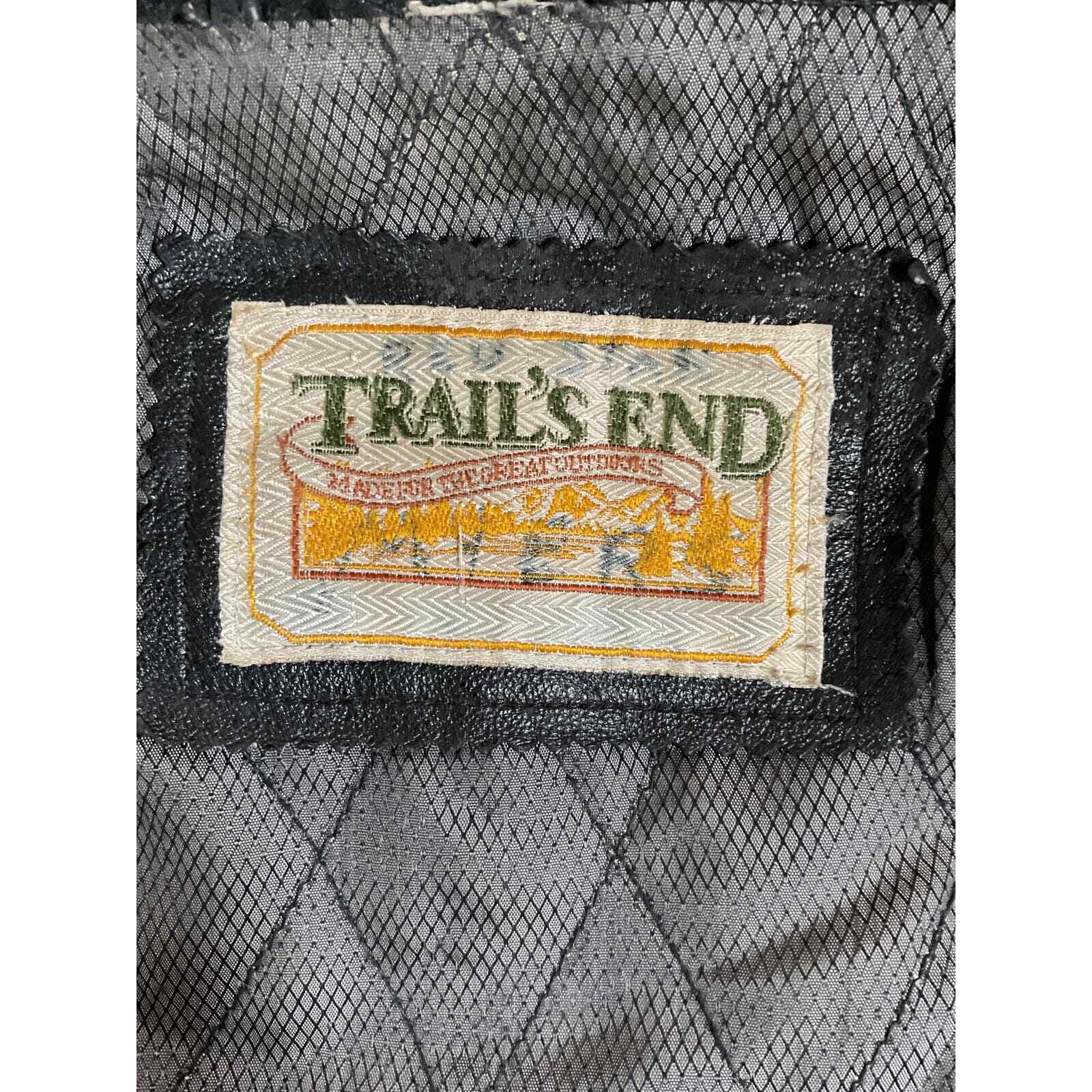 Trails End Vintage Motorcycle Leather Jacket - M - Gem