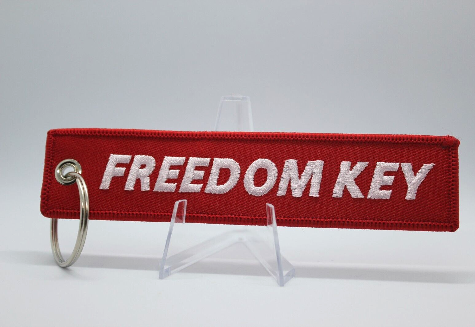 Freedom Key Embroidery Keyring JDM Flight Tag Motorcycles Bikers Car ...