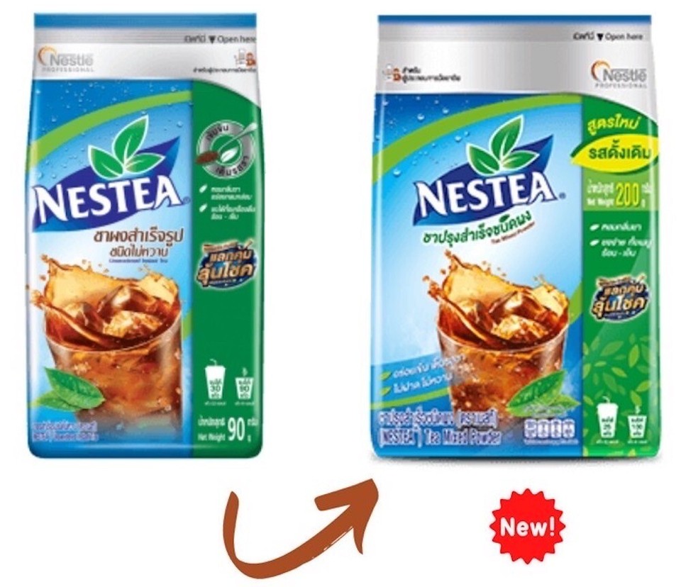 5x200g Nestea Unsweetened Instant Tea Mix Nestle Instant Tea Powder No ...