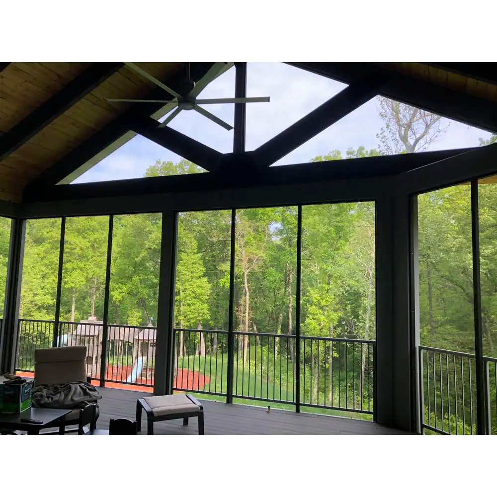 Bronze Screen Room Aluminum Extrusion with Spline Track - 95.25" x 2" x ...