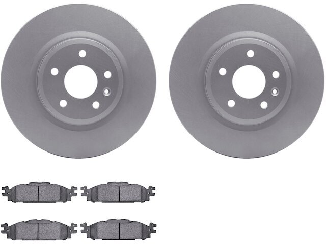 For 2011-2019 Ford Taurus Brake Pad and Rotor Kit Front Dynamic ...