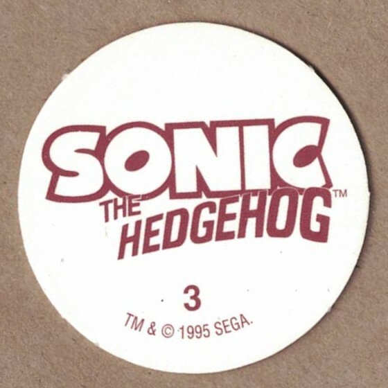 1 Pog Knuckles from Sonic The Hedgehog Sega 1995 "Milkcap" | eBay