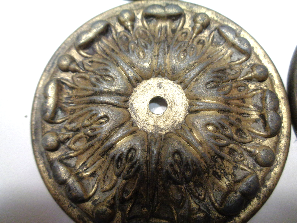 VINTAGE ORNATE VICTORIAN METAL CABINET/DRAWER PULL BACK PLATES LOT OF 6 ...