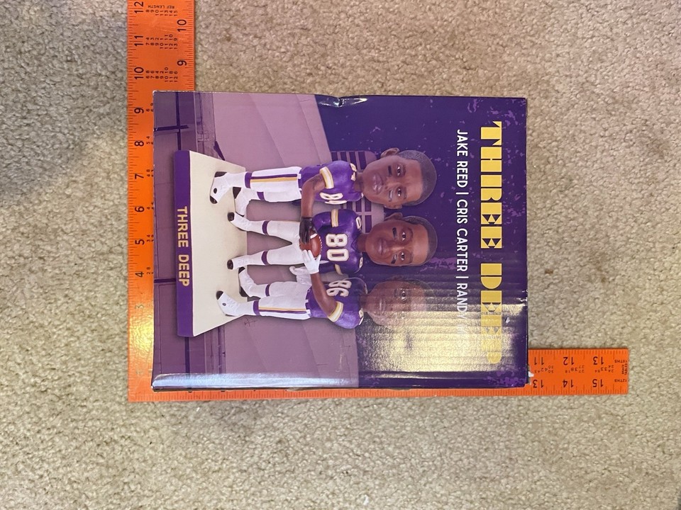 Randy Moss / Cris Carter / Jake Reed MINNESOTA VIKINGS Three Deep ...