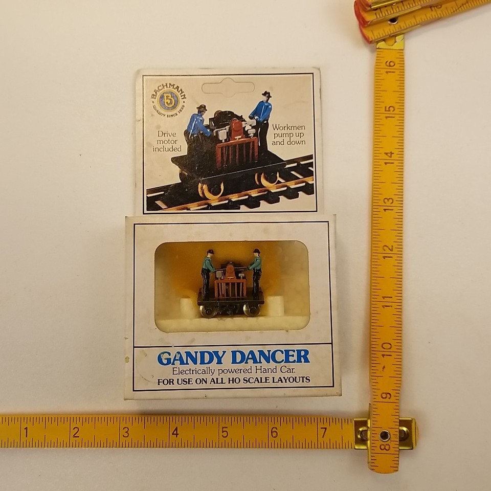 Bachmann Gandy Dancer Powered Hand Car 46202 HO Scale NIB Unpunched ...