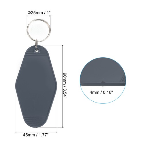 Vintage Motel Keychain, 10 Pack Blank Hotel Keychains Key Tag, Dark ...