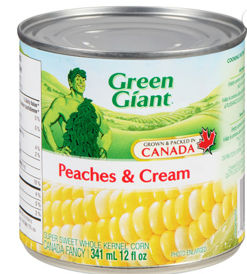 Green Giant Brand Peaches & Cream Corn 341 ml Grown & Packaged in ...