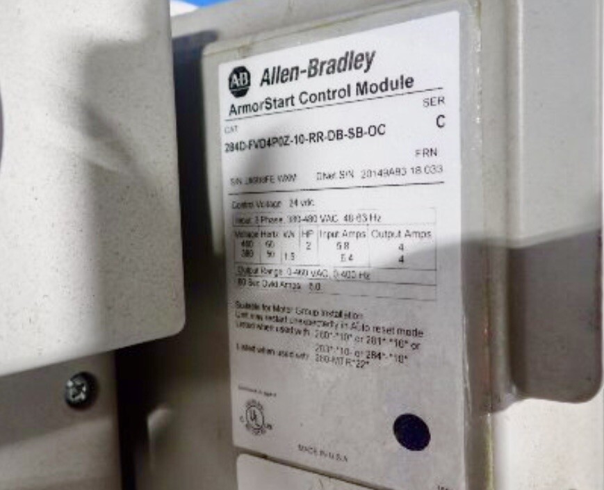 Allen Bradley 281G-F12D-10B-RRG-CBG-280G-FN-10-RG Armorstart Control ...