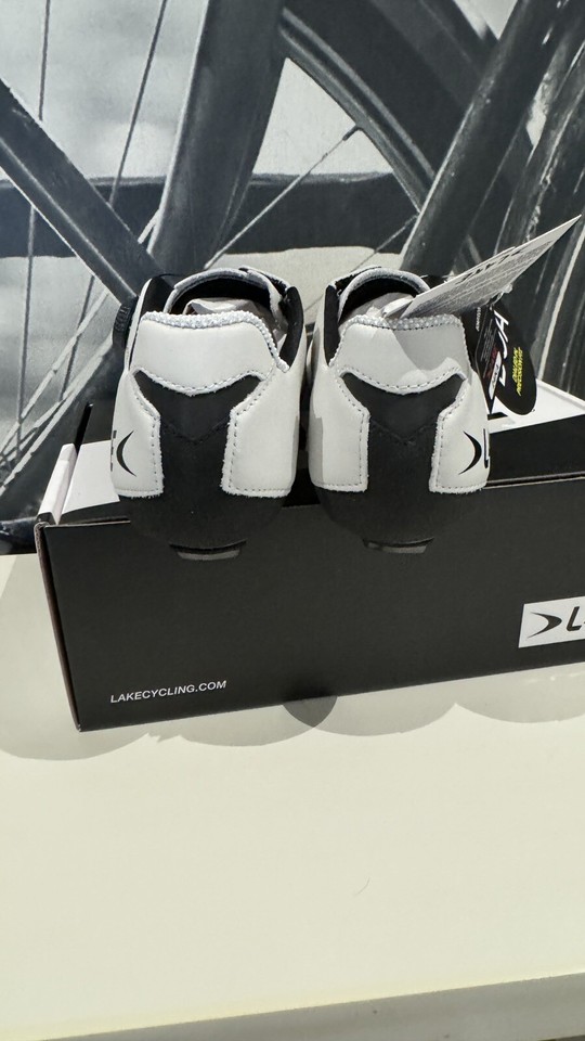 Lake CX238 Cycle Bike Shoes Carbon Road Bicycle|White/White-SizeEU44 ...