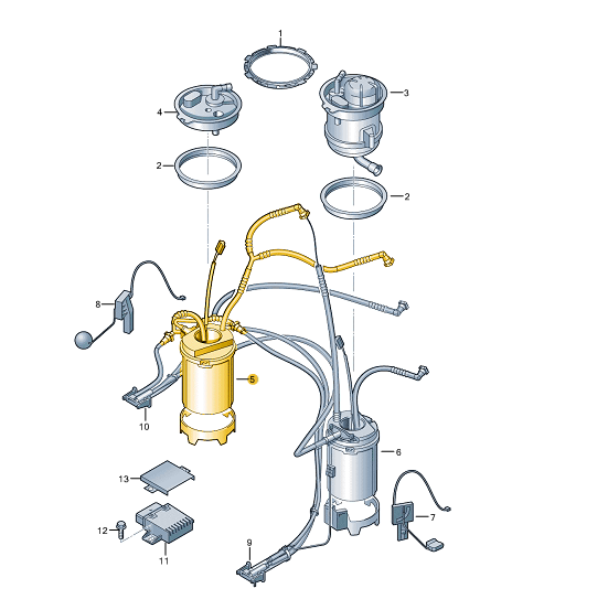 7L6919088E Pompe à Carburant Audi Q7 (4l) 3.0 Tdi Année 2006 1469000 ...