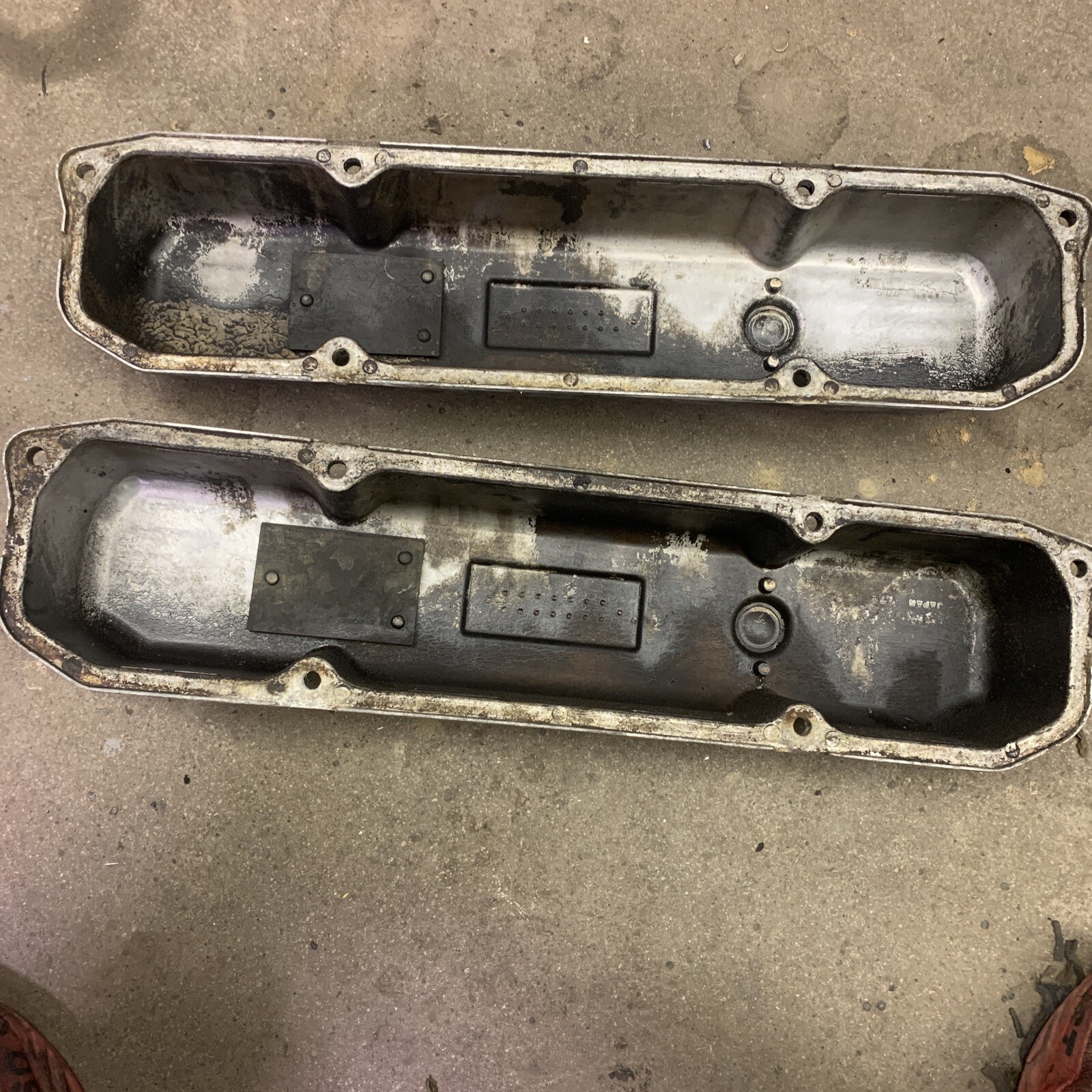 ? Ansen? Cal Custom ? vintage fin BBM valve covers Mopar performance ...