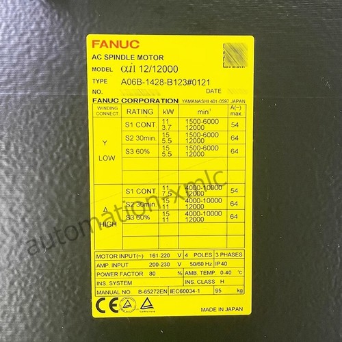 A06B-1428-B123#0121 servo motor Brand new Fast Shipping By DHL | eBay