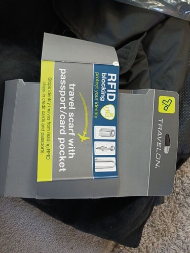 TRAVELON Anti-Theft RFID Scarf Hidden Bag Reiseschal Travel Blanket | eBay