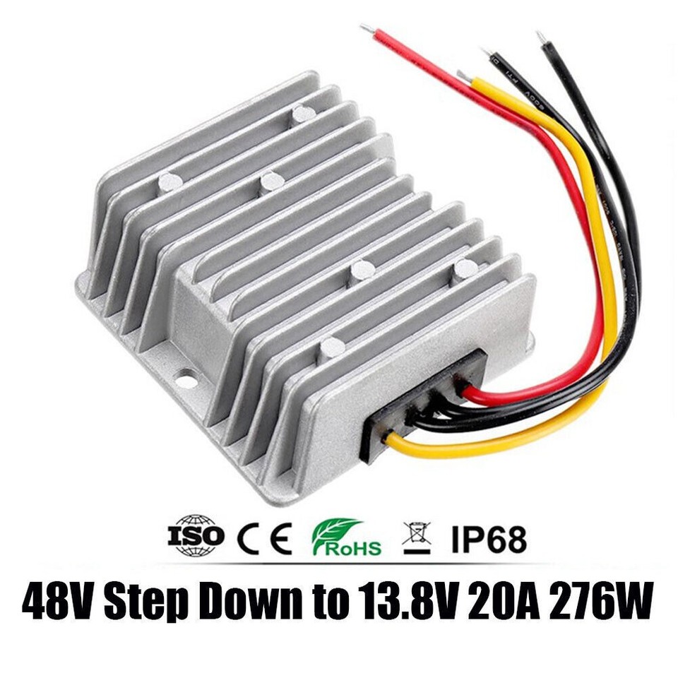24V 48V To 12V 13.8V Step Down Voltage Converter Power Regulator DC/DC ...