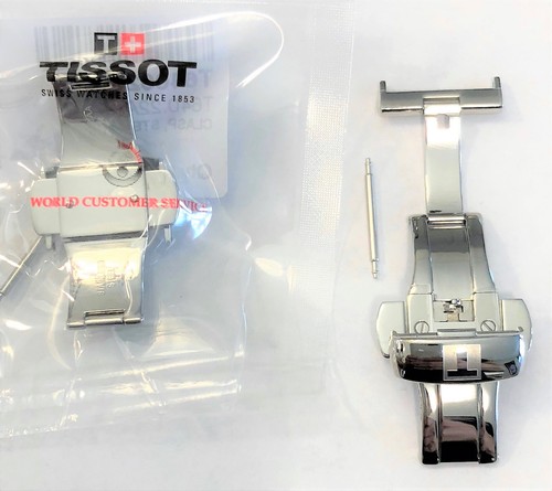 Original Tissot 18mm Steel Clasp Fits Leather straps 18mm Where Buckle ...