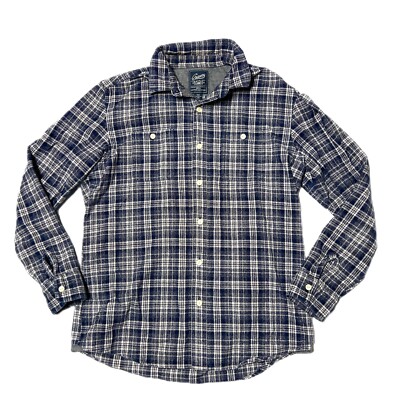 Men’s Grayers Heritage Flannel Size L Long Sleeve Plaid Blue/Green ...