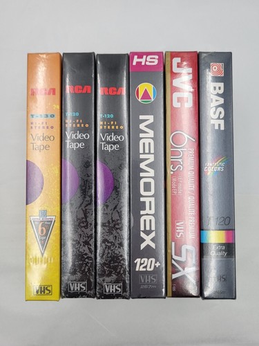 Sealed Unused Blank VHS Tape Lot of 6 | eBay