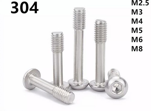304 Stainless Steel Hex Socket Bolt Button Head Screw With Waisted ...