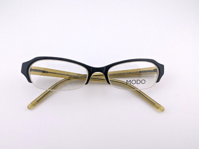 MODO Eyeglasses Frames Only, mod.5013, 49-17-135, BLKGR, Handmade, Made ...