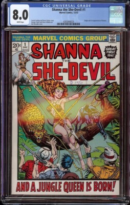 Shanna the She-Devil # 1 CGC 8.0 White (Marvel 1972) Origin & 1st ...