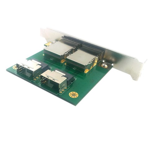 Dual Ports Mini SAS SFF-8088 To SAS 36Pin SFF-8087 PCBA Female Adapter ...