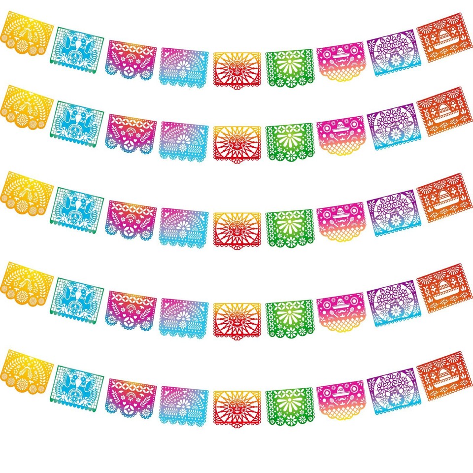 5 Packs 82 Ft Long Mexican Party Banners Fiesta Party Decorations | eBay