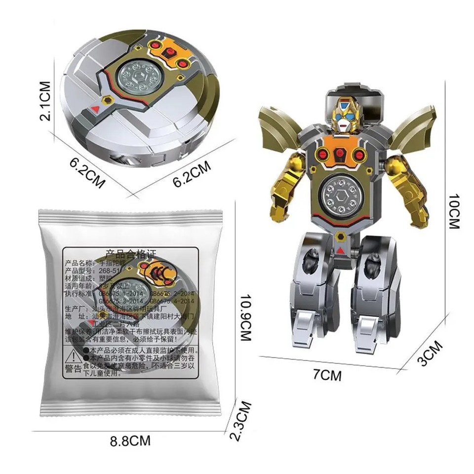Transformable Fidget Spinners Funny Sensory Fidget Toys Deformable DIY ...