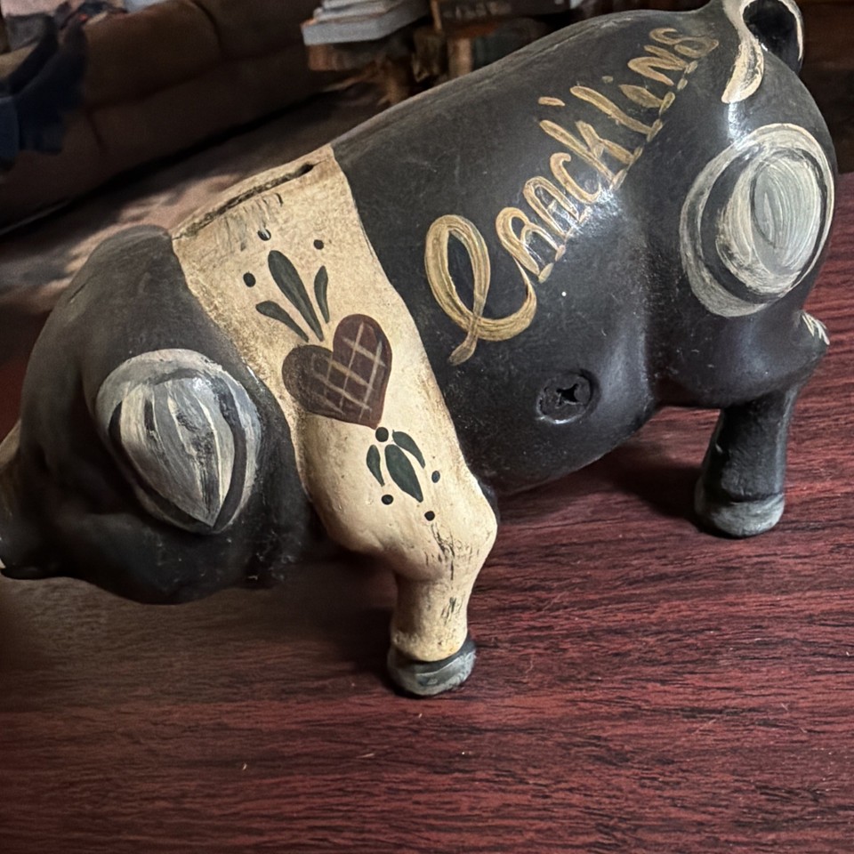 Antique Rare Cast Iron Giant Piggy Bank | eBay
