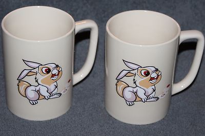 Vintage Pair Of Disney Bambi THUMPER Coffee Mug Cup By Marco Polo | eBay