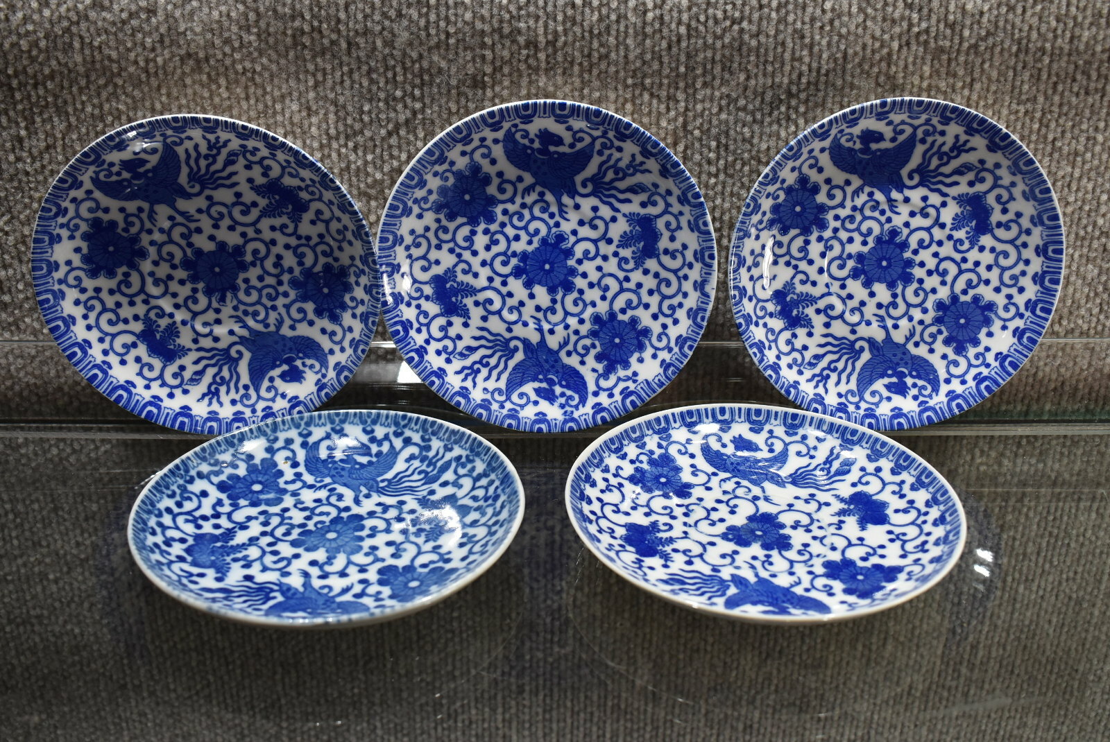 Maruta Phoenix Blue Bird Saucers Set of 5 | eBay