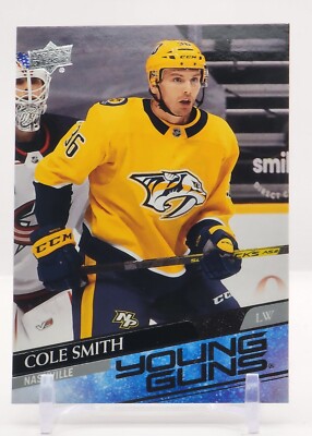 2020-21 NHL Upper Deck Series 2 Young Guns Cole Smith #481 Nashville ...