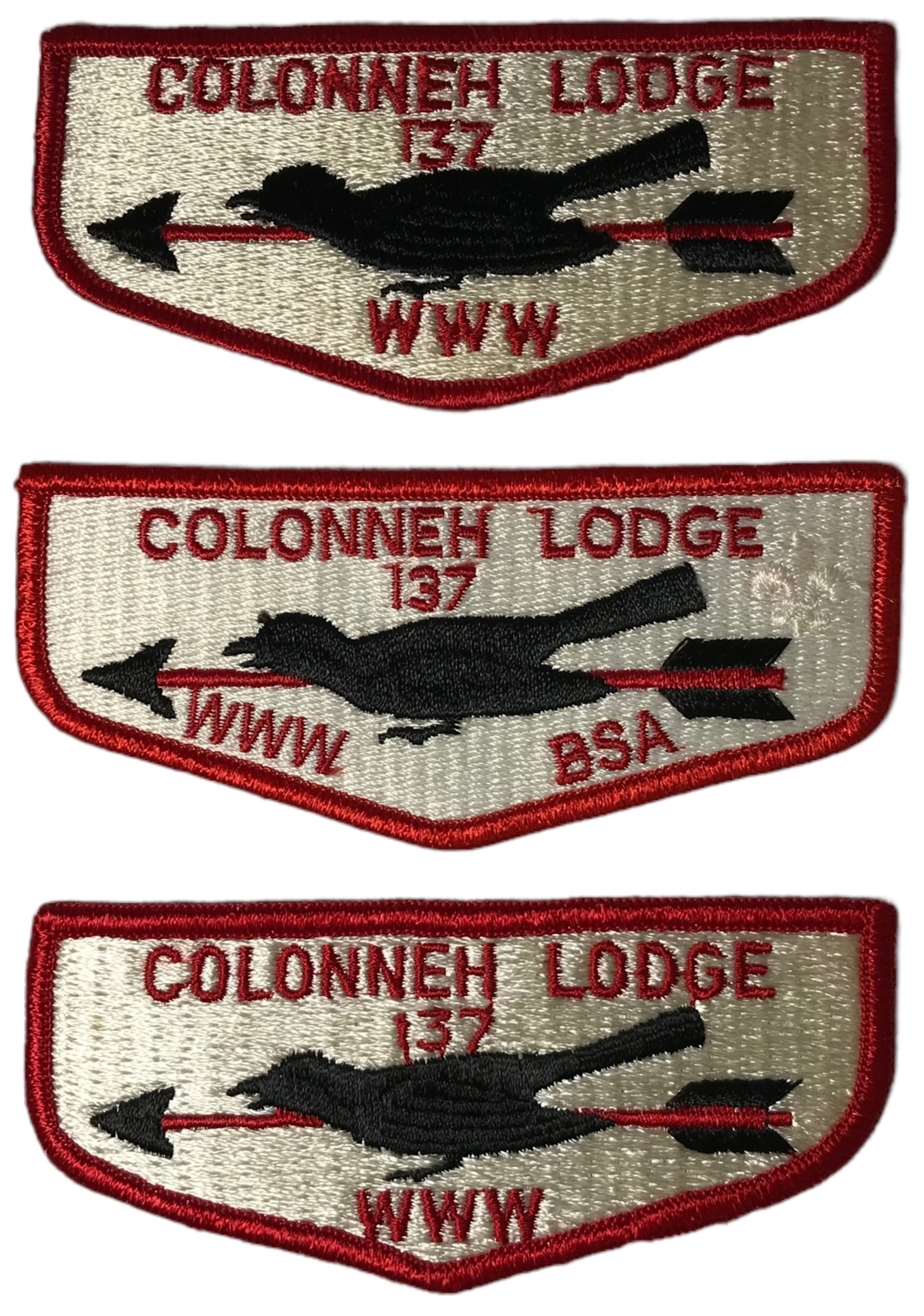 Colonneh Lodge 137 Sam Houston Area Council TX Lot of 3 Flap (YX1486 ...