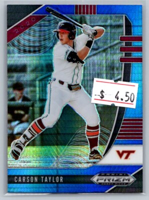 2021 Panini Prizm Carson Taylor Los Angeles Dodgers #PDP 130 Draft Pick ...