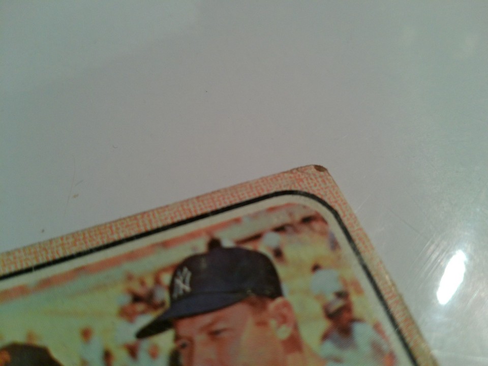 1968 Topps Super Stars #490 Willie Mays Mickey Mantle NY Yankees SF ...