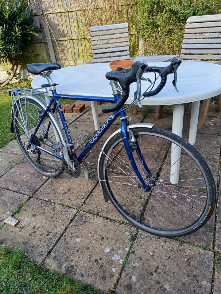 Mens Ridgeback World Panorama touring bike, metallic blue, in good ...