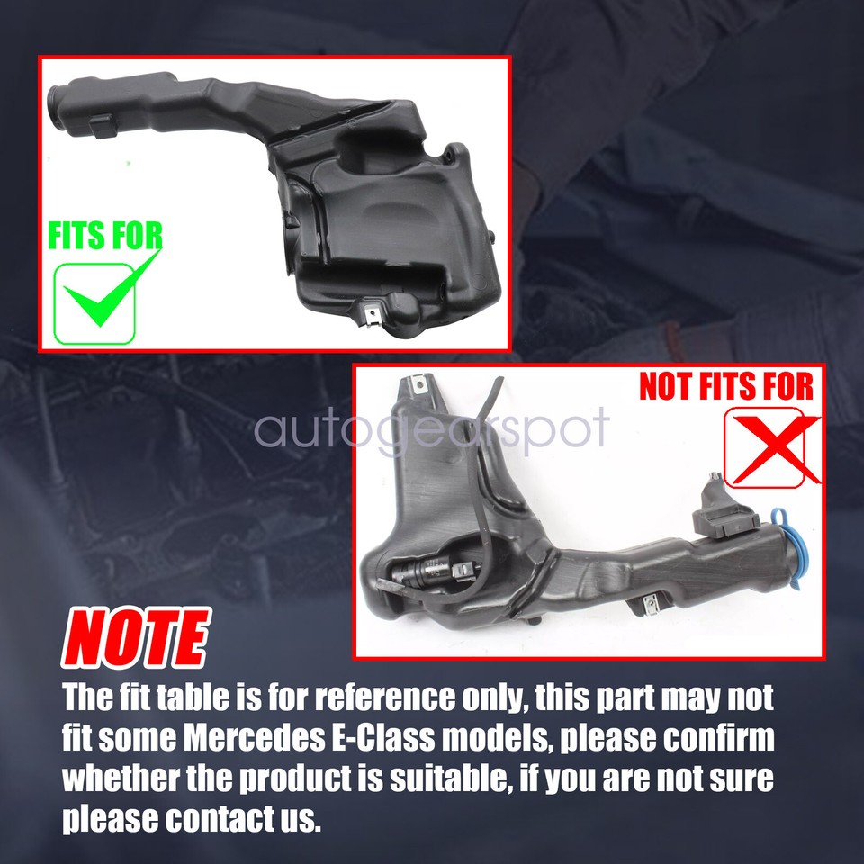 Fit Mercedes-Benz W204 C250 C300 C350 Windshield Washer Fluid Reservoir ...