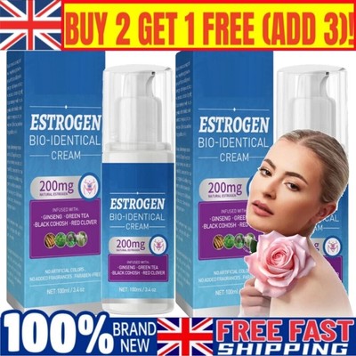 100ml Estrogen Cream Natural Bio-identical Menopause Relief Balance ...