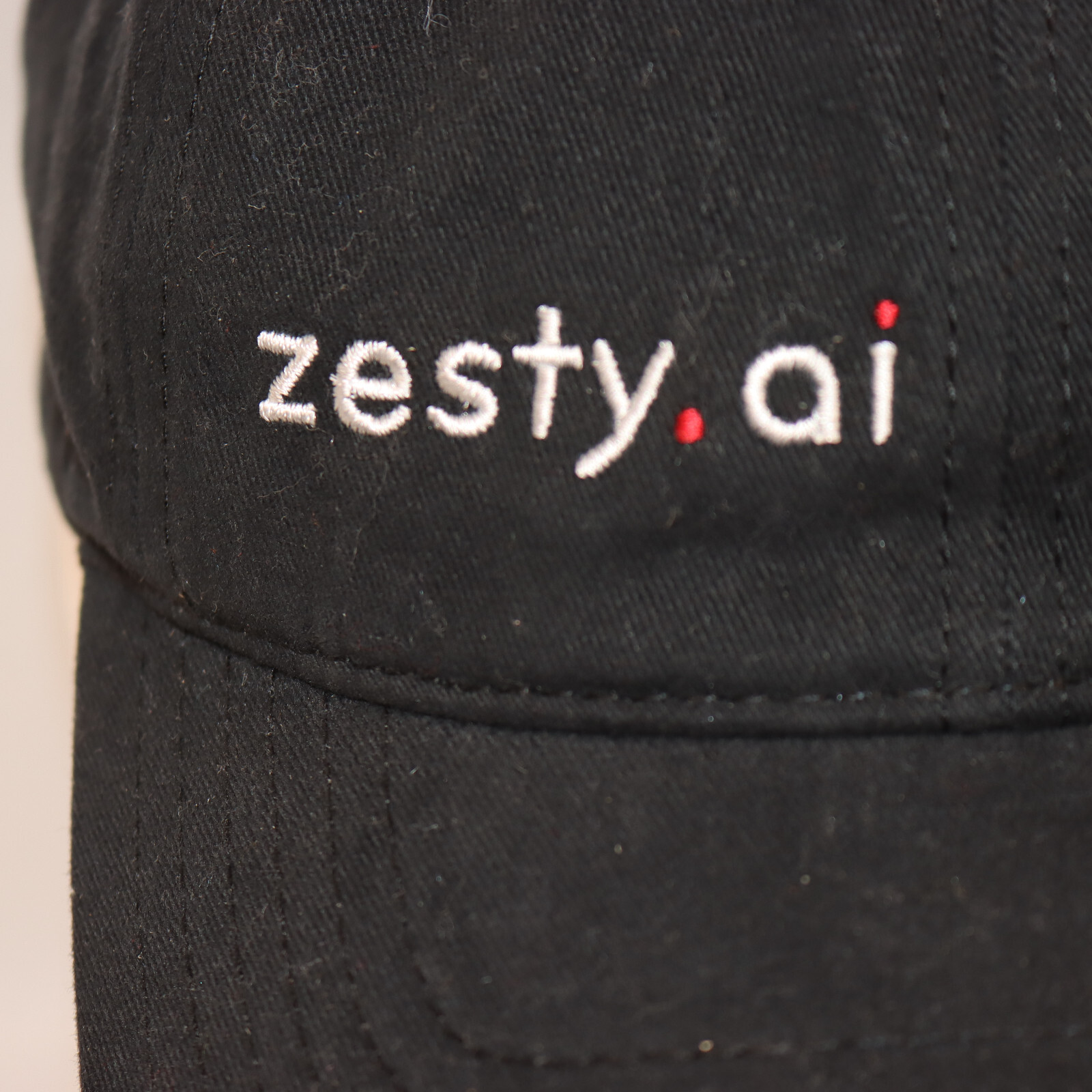 zesty.ai Baseball Hat Black Adj. Hook & Loop OTTO 18-864 Embroidered ...