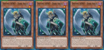 Destiny HERO - Dark Angel LEHD-ENA09 X 3 Mint YUGIOH Effect Monster | eBay