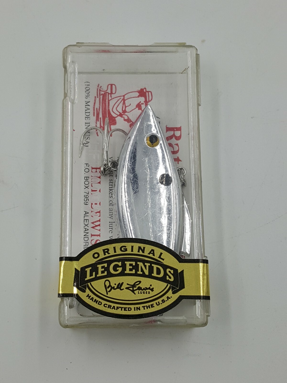 RT25 Chrome Rattle Trap 1/2oz Bill Lewis Set-Lok Hooks Fish Fishing ...